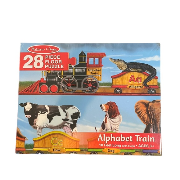 Melissa & Doug | Toys | Melissa And Doug Alphabet Train Floor Puzzle 28 ...